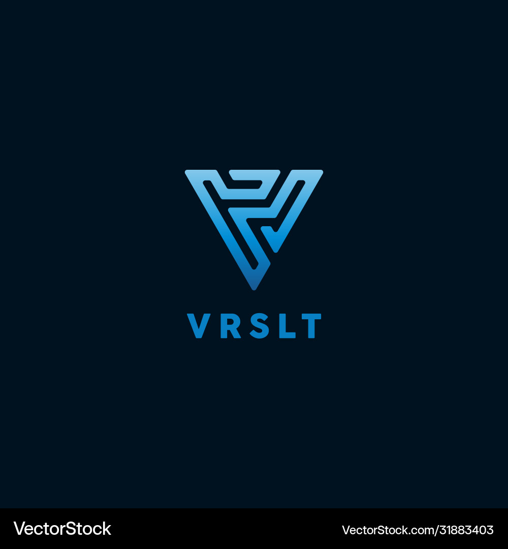 Initial letter v logo design template Royalty Free Vector