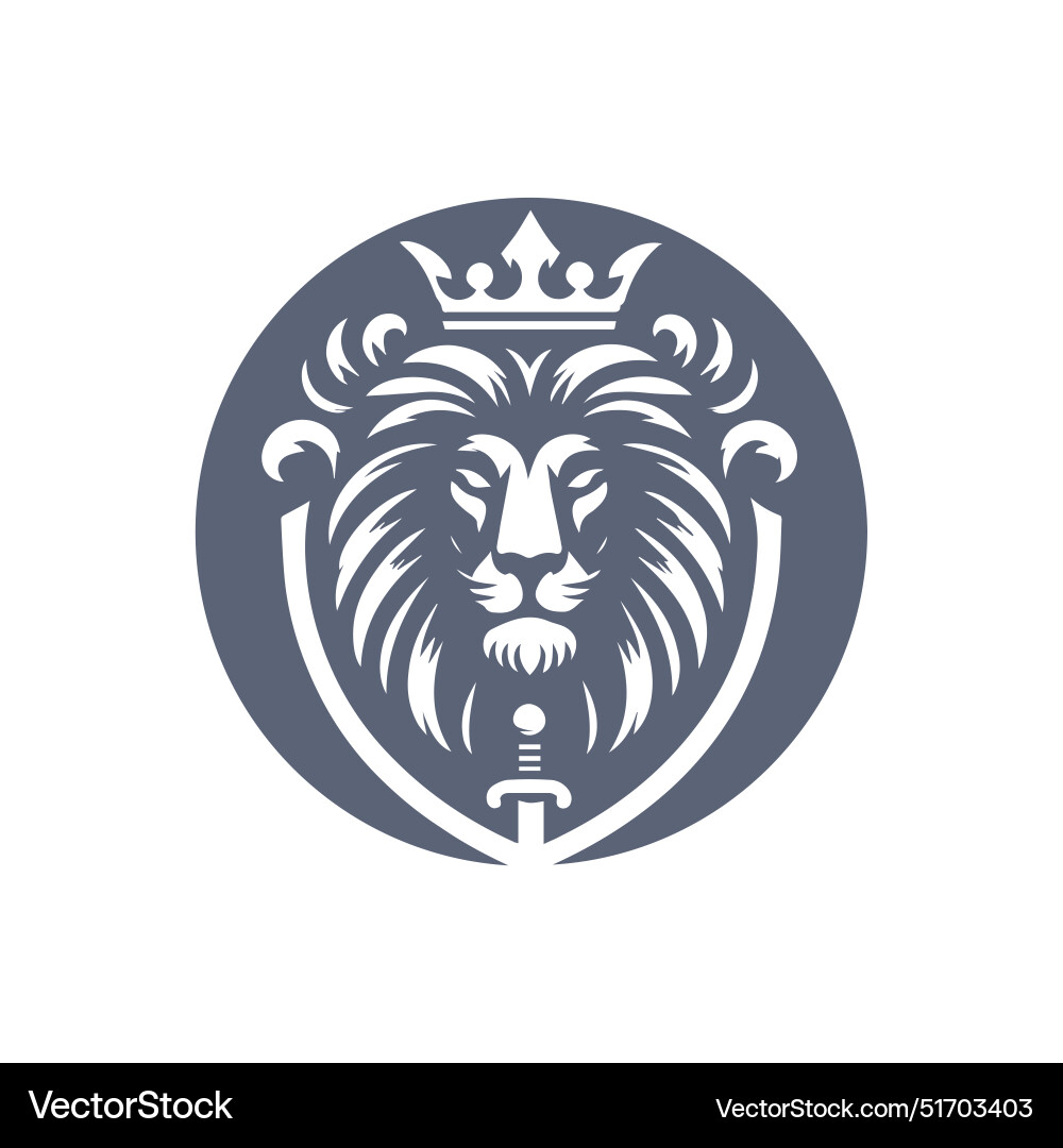 Lion shield logo Royalty Free Vector Image - VectorStock