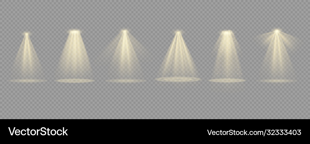 Spotlight light effect Royalty Free Vector Image