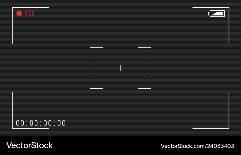 Video camera overlay Royalty Free Vector Image