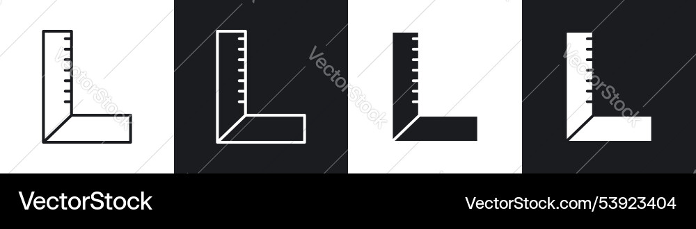 Carpenter ruler icon Royalty Free Vector Image