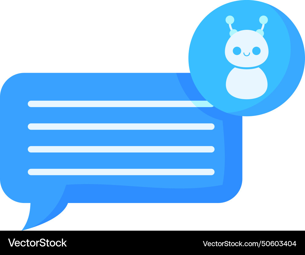 Chatbot digital communication Royalty Free Vector Image