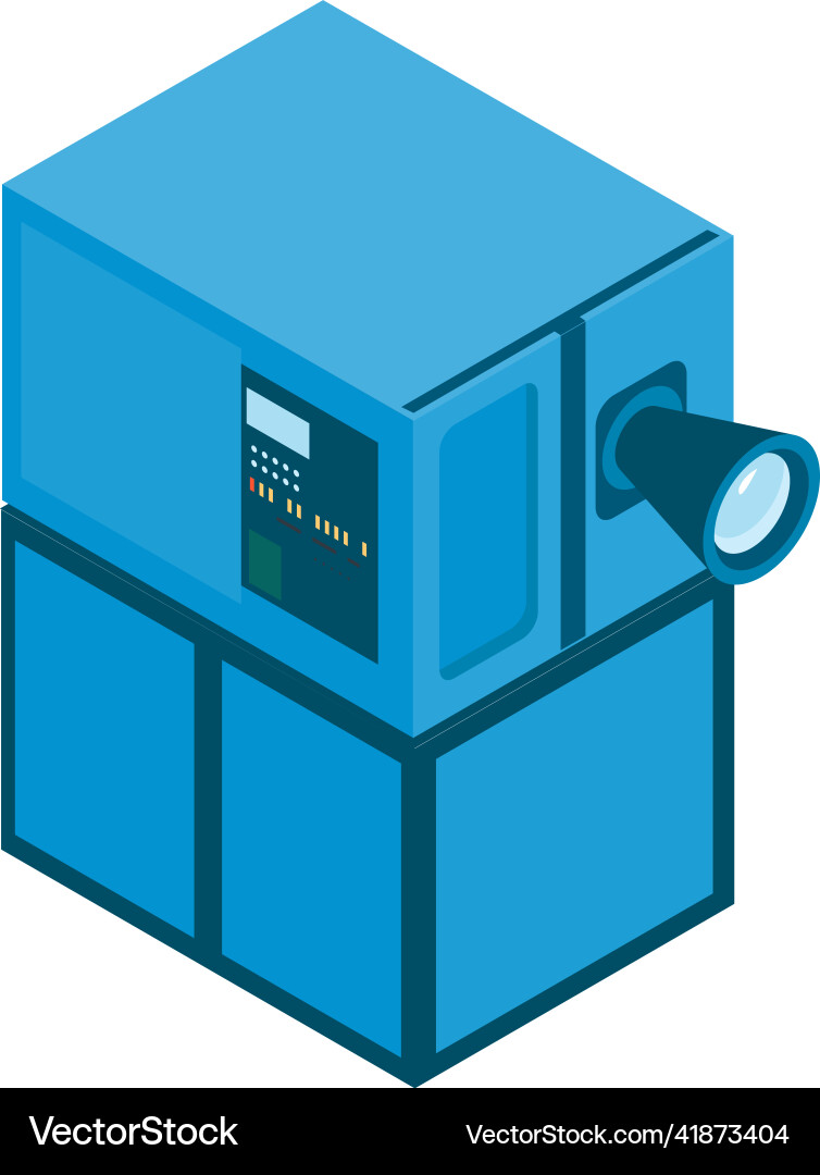 Cinema projection booth composition Royalty Free Vector