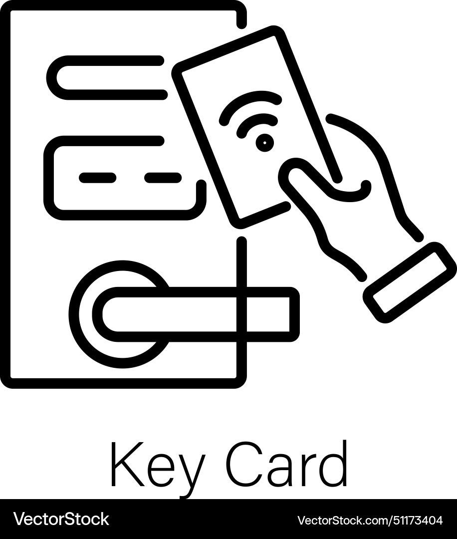 Key card Royalty Free Vector Image - VectorStock