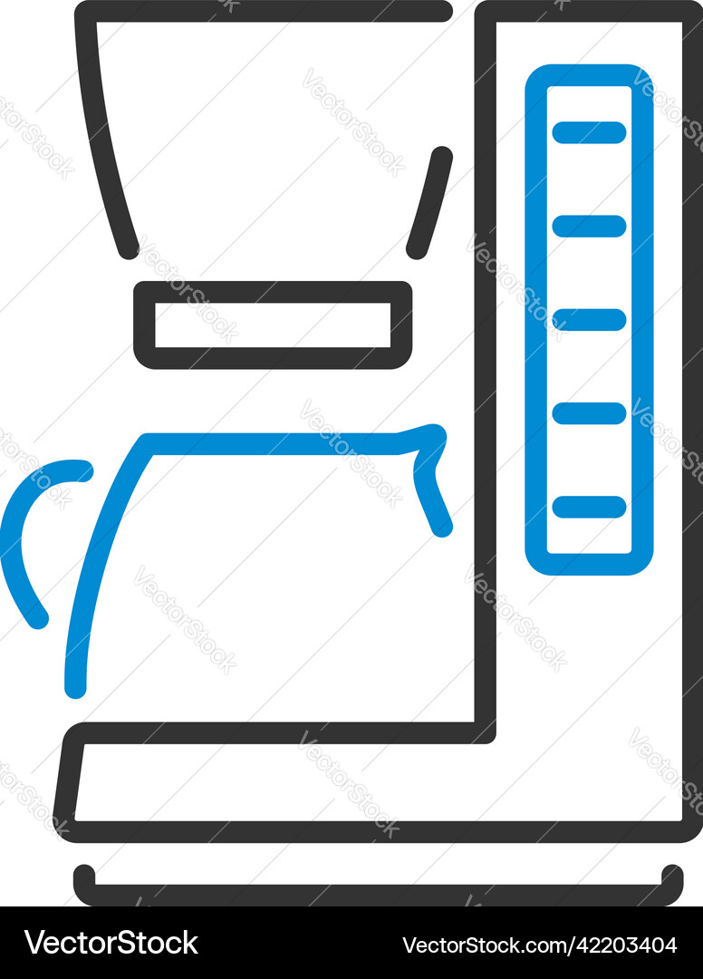 Kitchen coffee machine icon Royalty Free Vector Image