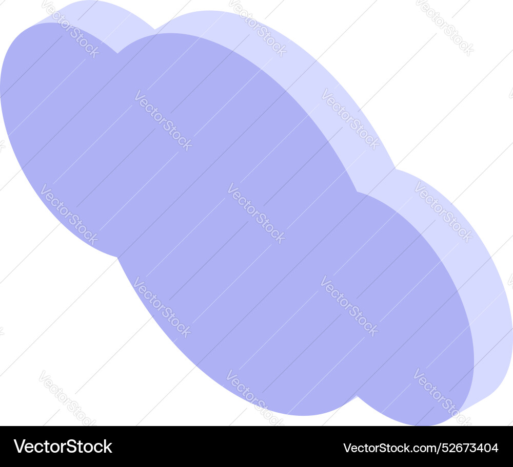 Purple cloud floating showing cloudy weather Vector Image