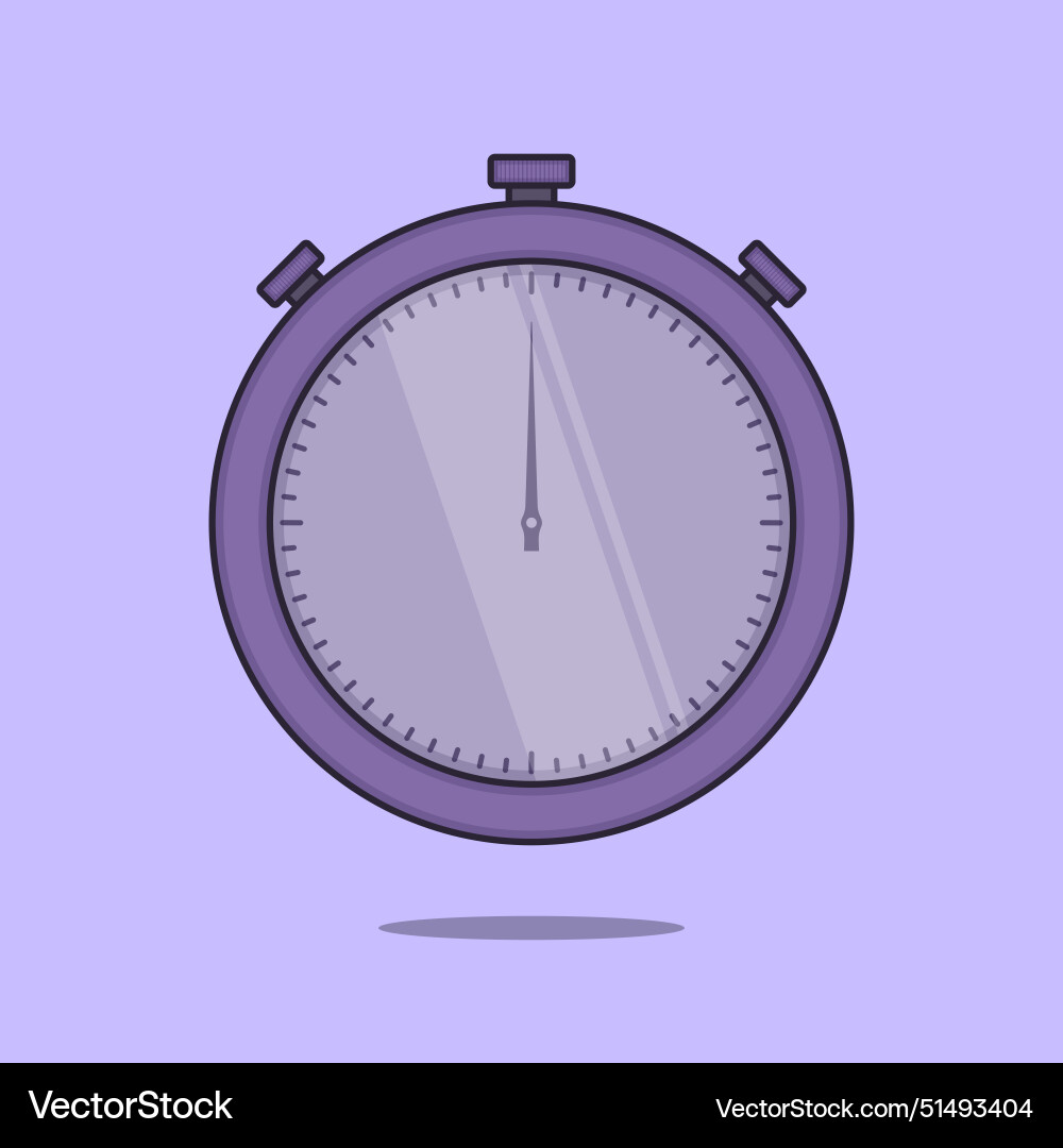 Stopwatch Icon Timer Royalty Free Vector Image