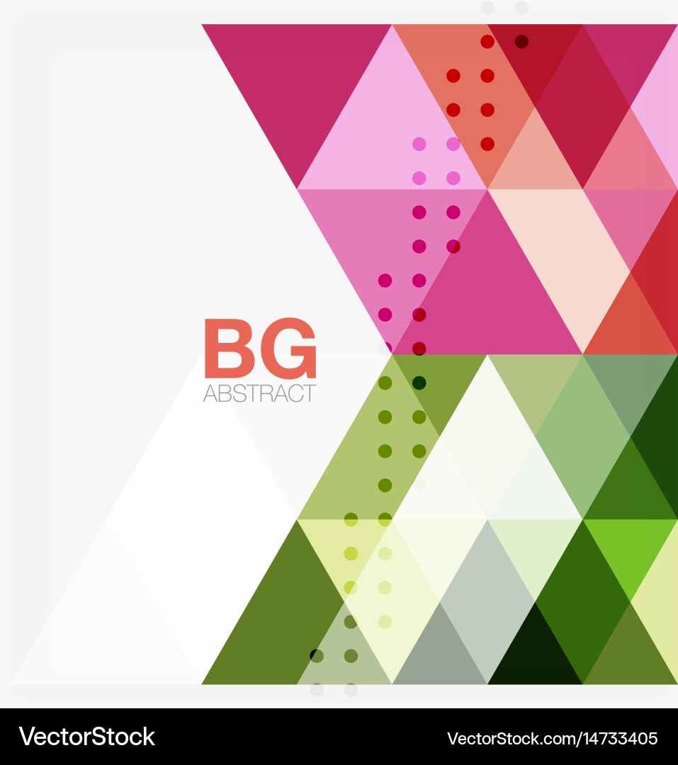 Abstract colorful triangle repetition Royalty Free Vector