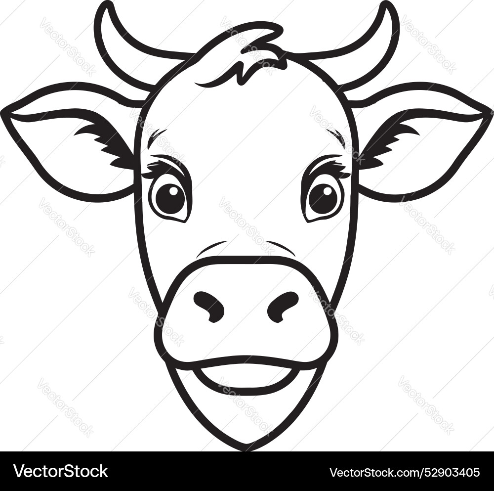 Black dairy cow logo for promotion Royalty Free Vector Image