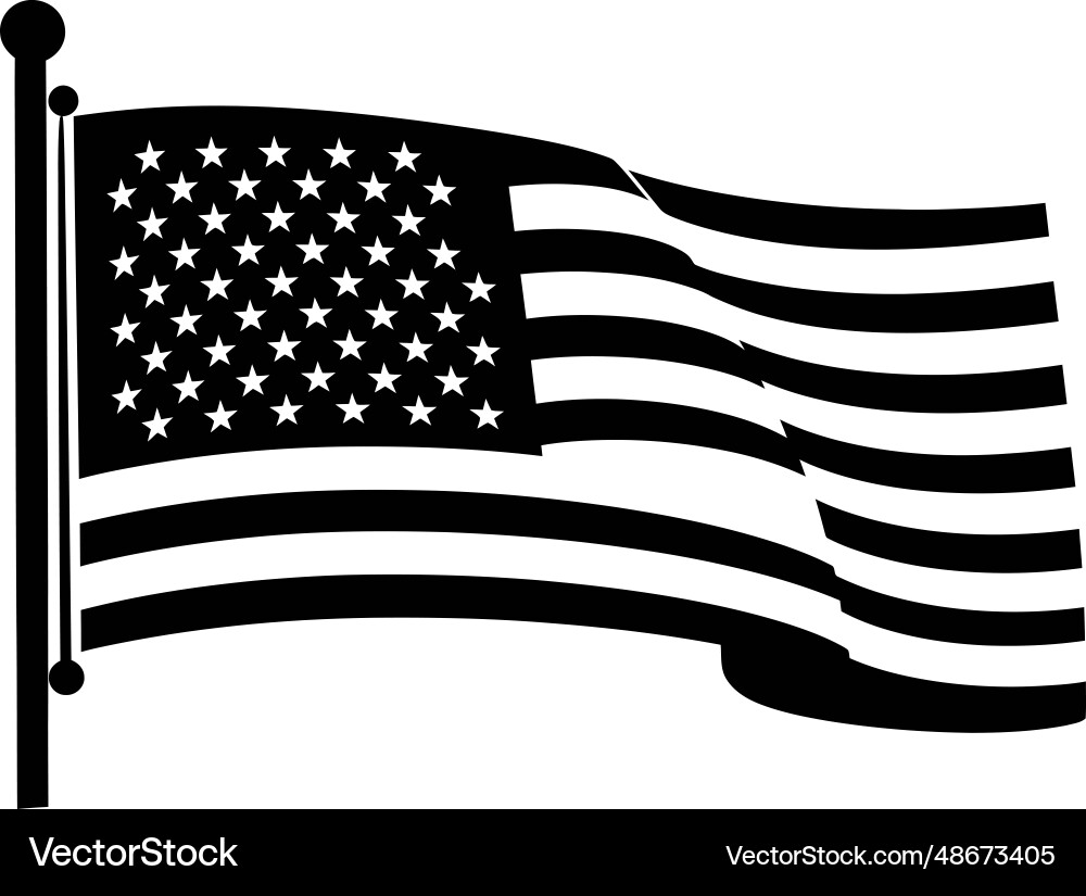 Freedom flag Royalty Free Vector Image - VectorStock