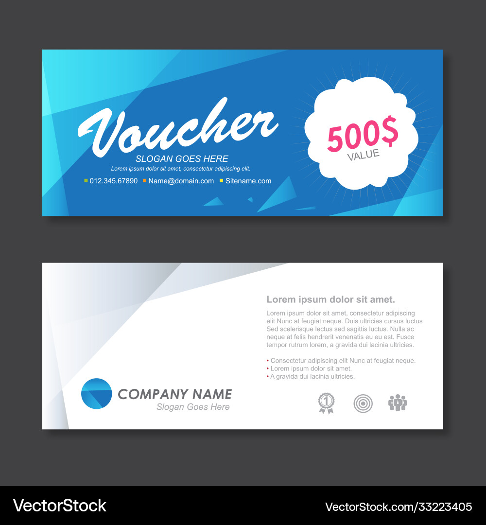 Gift voucher 52 Royalty Free Vector Image - VectorStock