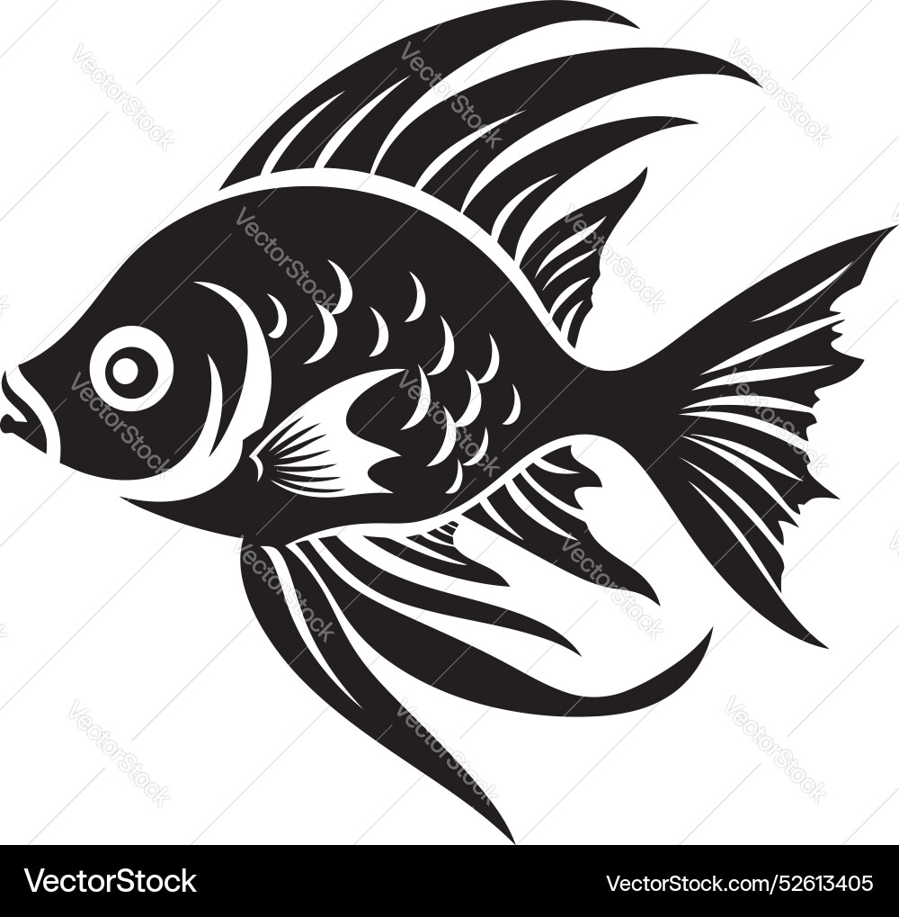 Riverbank rhapsody tropical river fish ensemble Vector Image