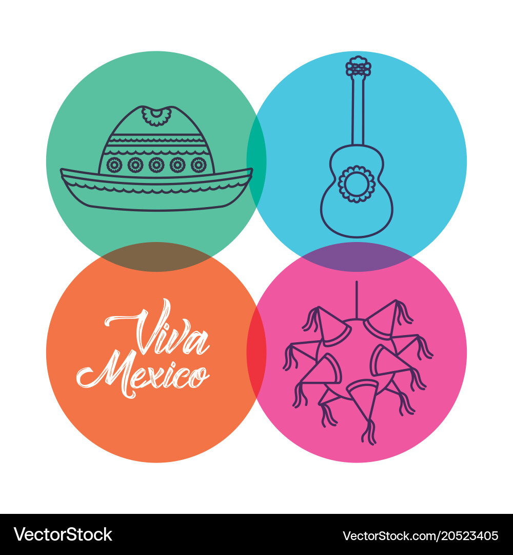 Viva mexico design Royalty Free Vector Image - VectorStock