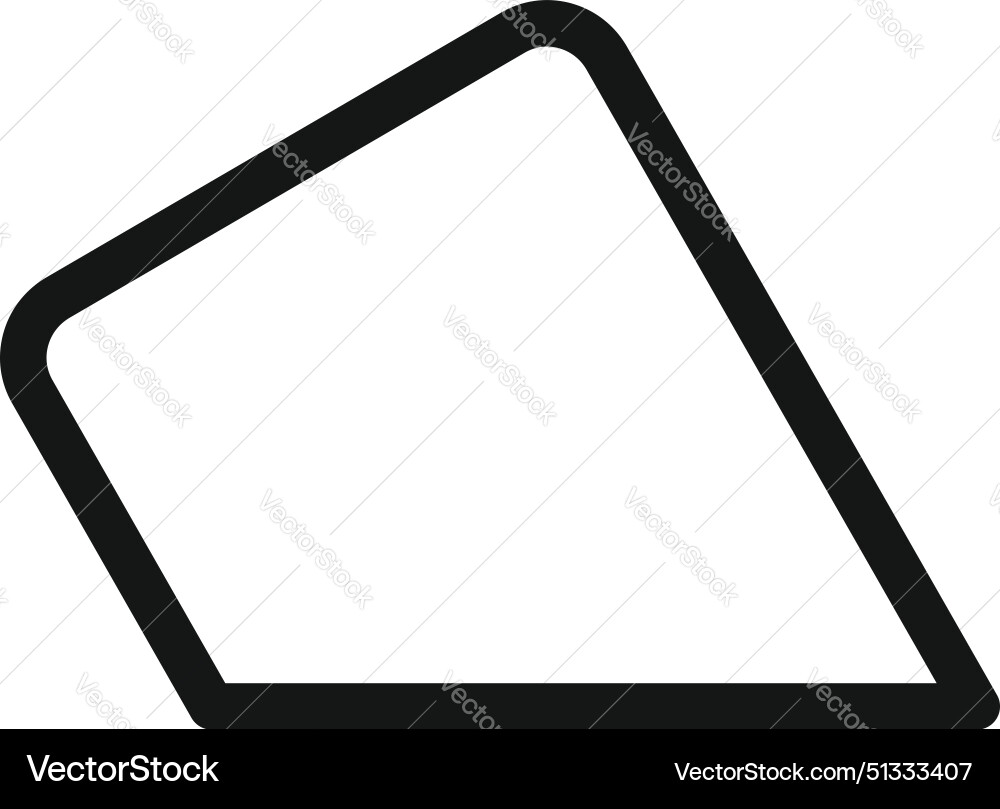 A simple black outline Royalty Free Vector Image