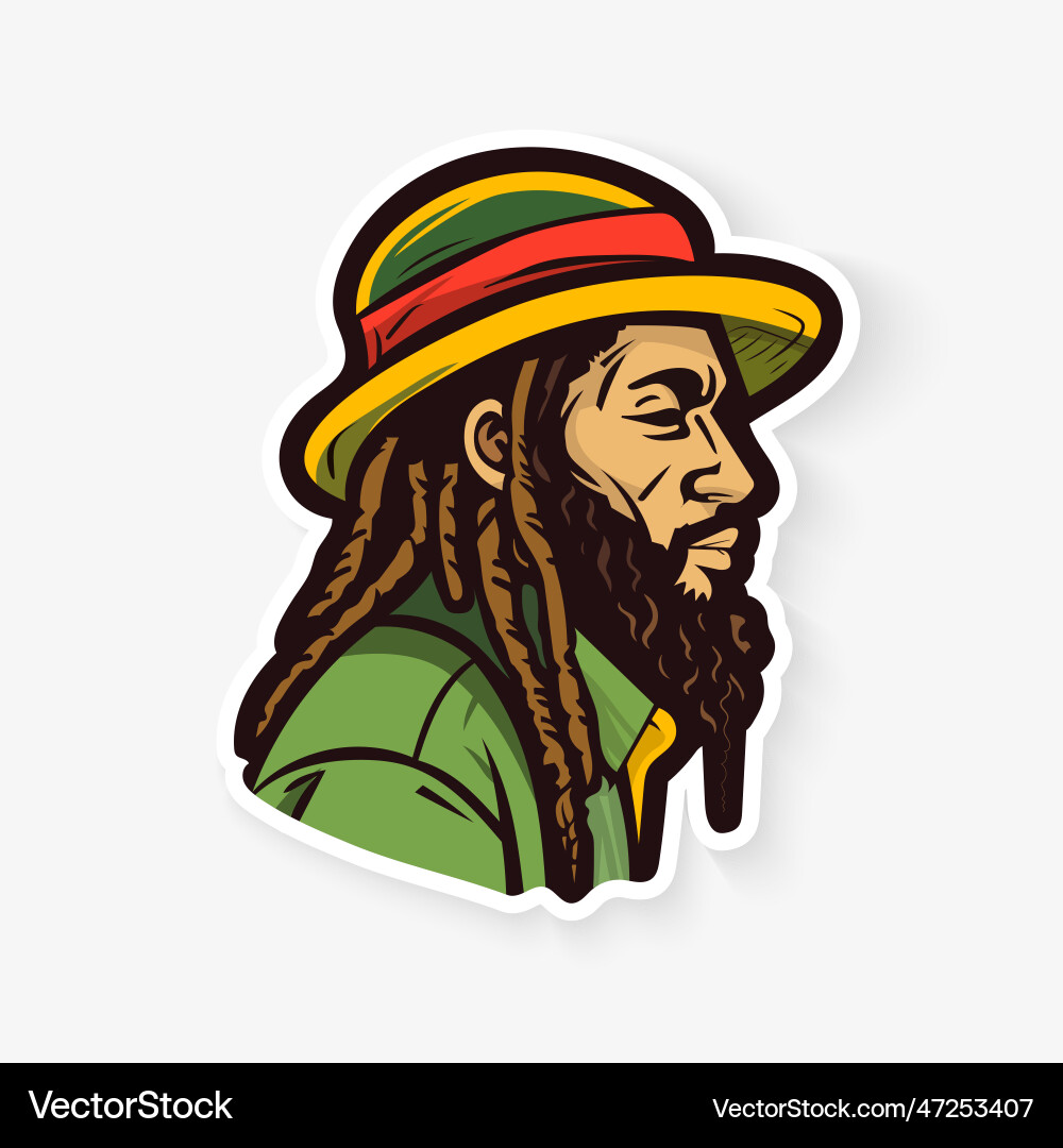 Rastafarian Cartoon