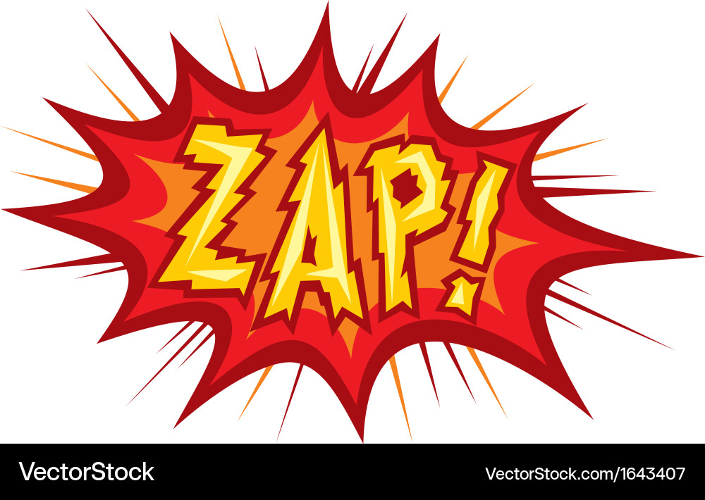 Cartoon - zap Royalty Free Vector Image - VectorStock