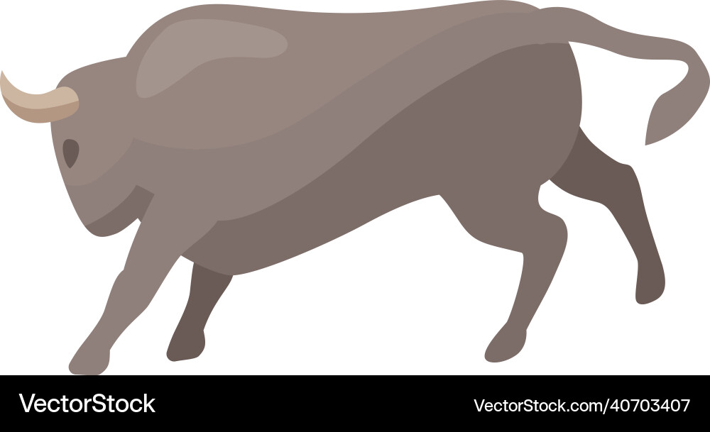 Running bull fight composition Royalty Free Vector Image
