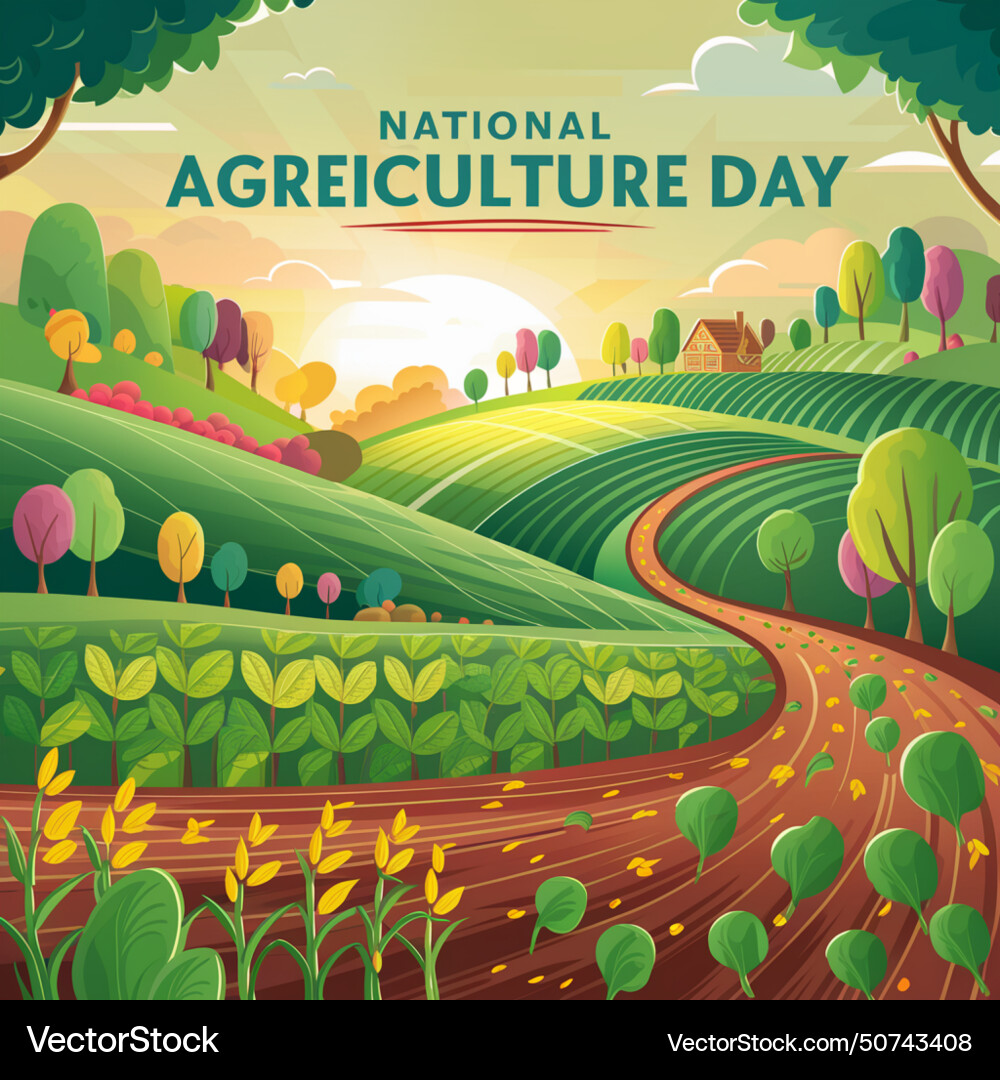 Agriculture farmer day design national Royalty Free Vector