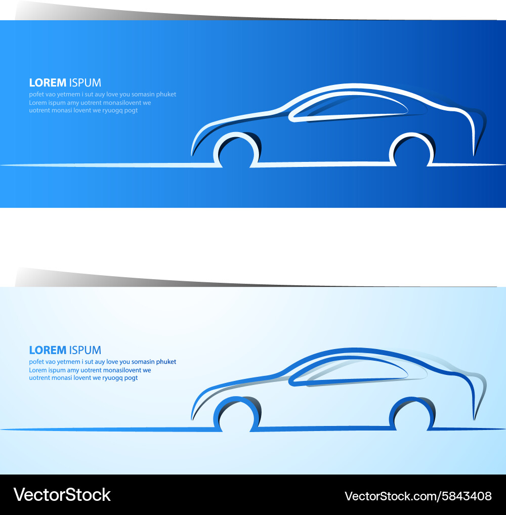 Car banner Royalty Free Vector Image - VectorStock