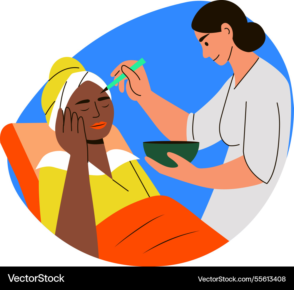 Chemical peel Royalty Free Vector Image - VectorStock