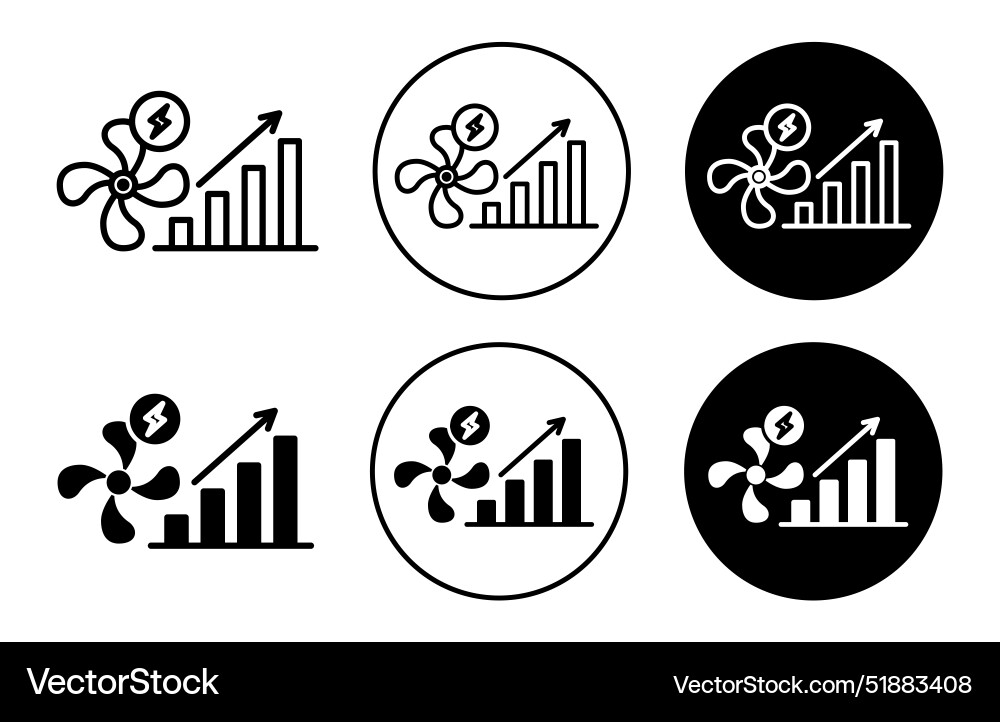 Fan power mode icon Royalty Free Vector Image - VectorStock