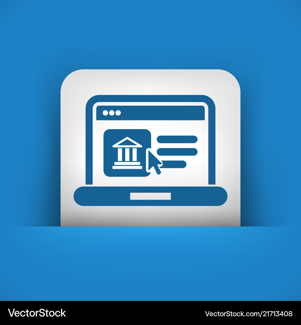 Historical website icon Royalty Free Vector Image