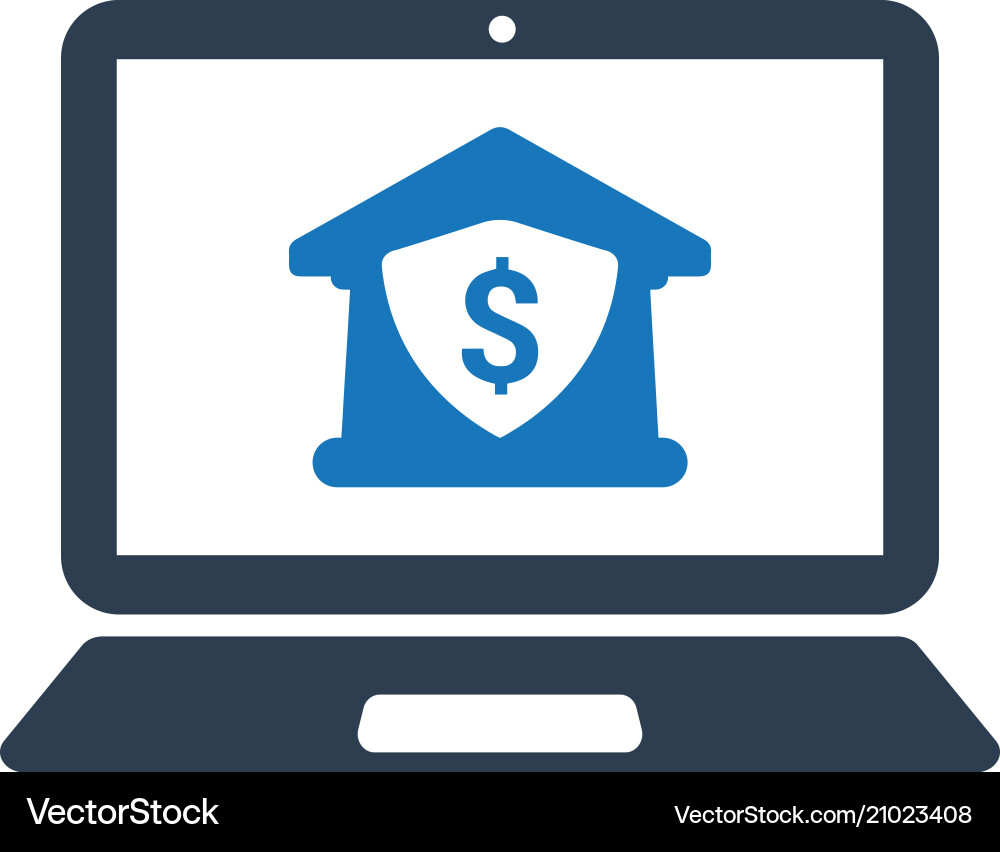 Online banking icon Royalty Free Vector Image - VectorStock