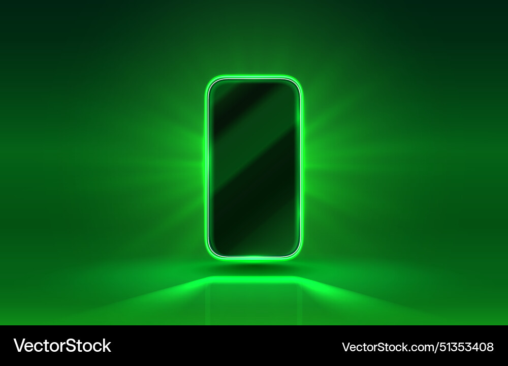 Smartphone mobile screen technology Royalty Free Vector
