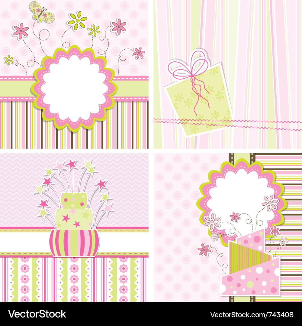 Template greeting card Royalty Free Vector Image