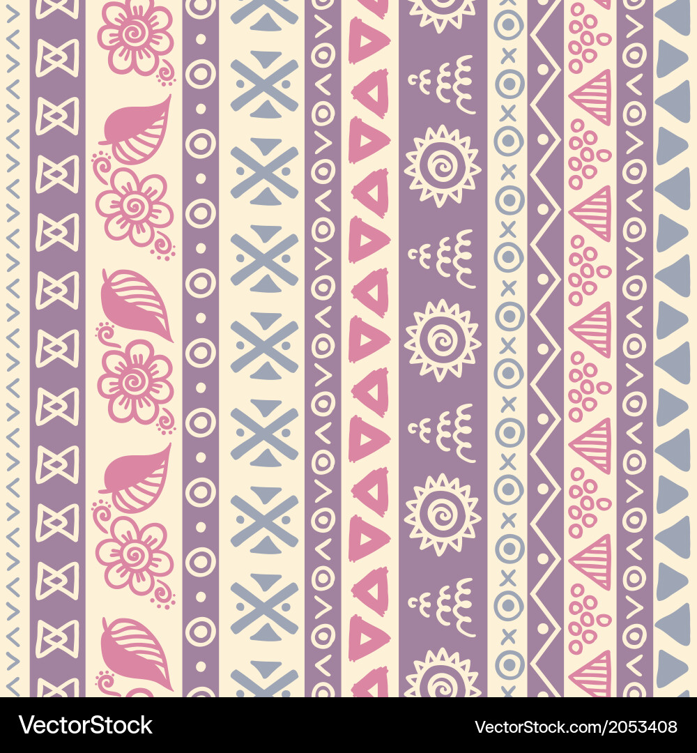 Tribal Striped Pattern Royalty Free Vector Image
