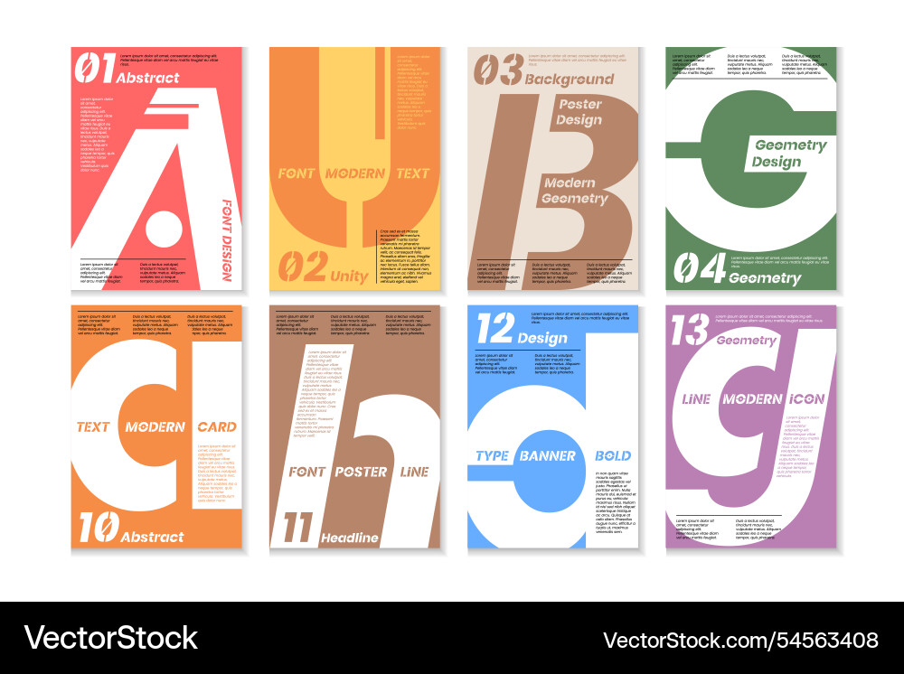 Typography poster design layout font book cover Vector Image