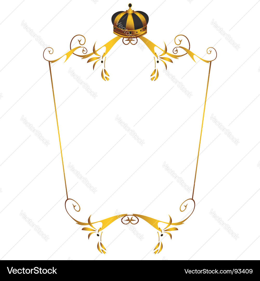Gold Krone Bild Lizenzfreies Vektorbild - VectorStock