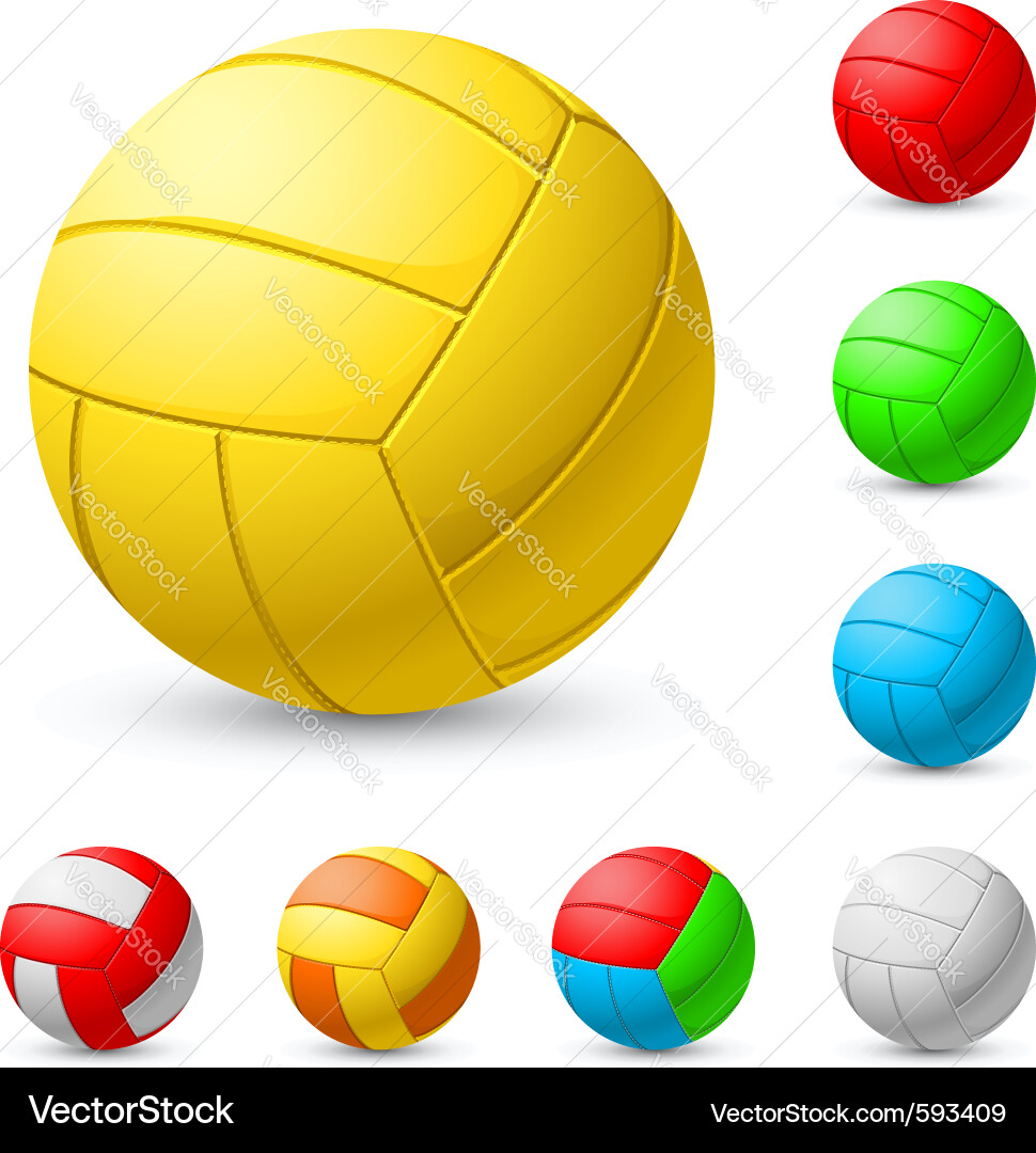 Realistic volleyball Royalty Free Vector Image