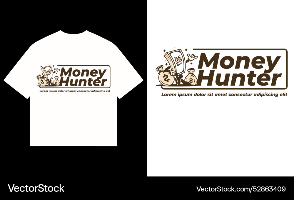 Retro cartoon t shirt design collection Royalty Free Vector