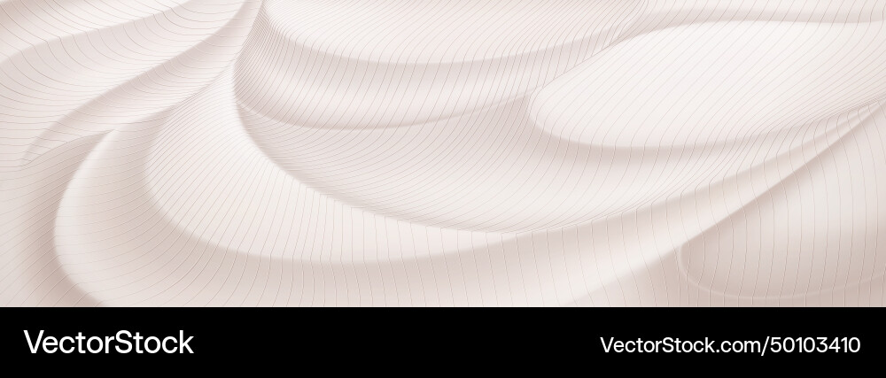 Abstract background of curved striped surfaces Vector Image