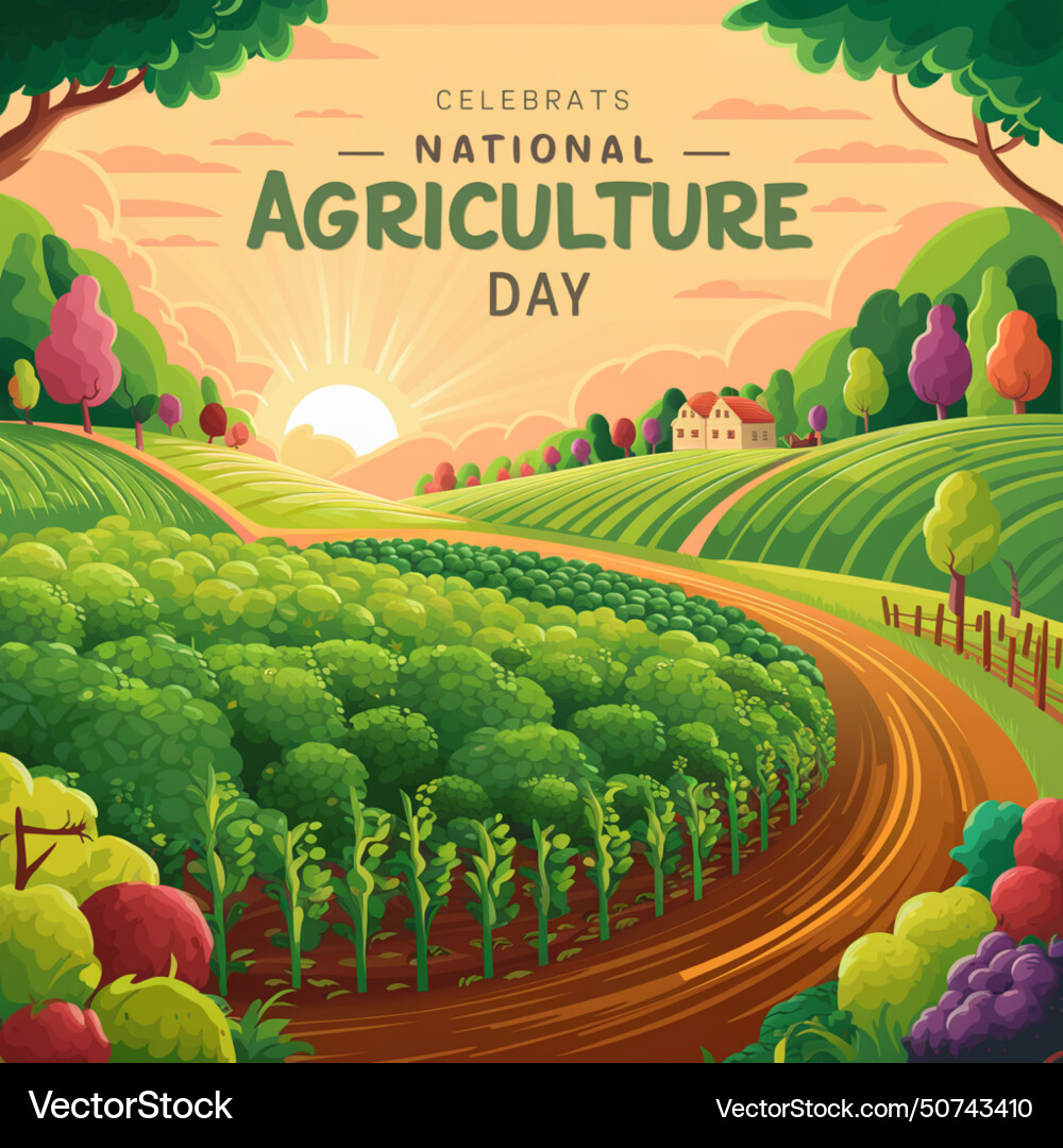 Agriculture farmer day design national Royalty Free Vector