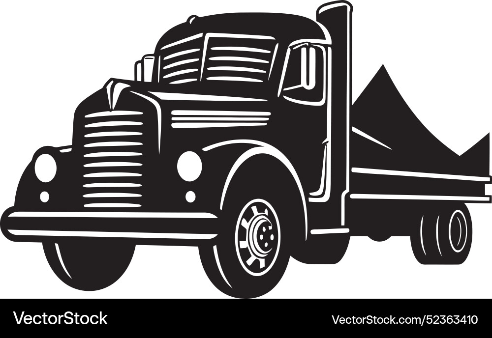 Logistics solutionsurban freight truck scene Vector Image
