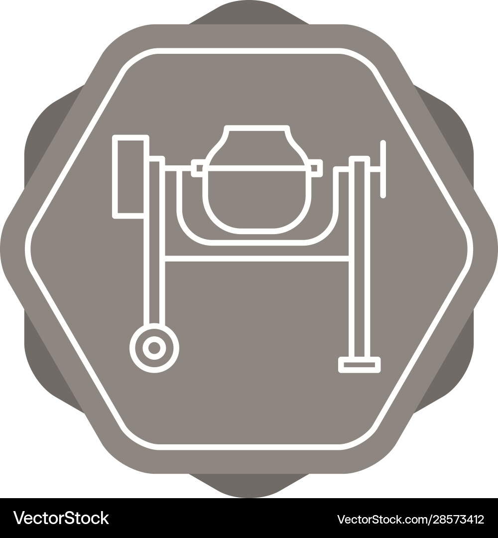 Beautiful mixer line icon Royalty Free Vector Image