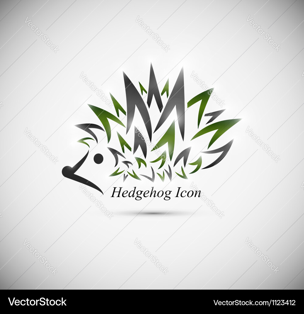 Hedgehog icon Royalty Free Vector Image - VectorStock