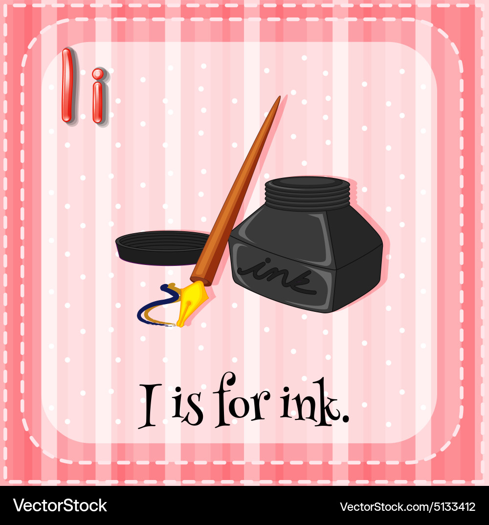 Letter i Royalty Free Vector Image - VectorStock