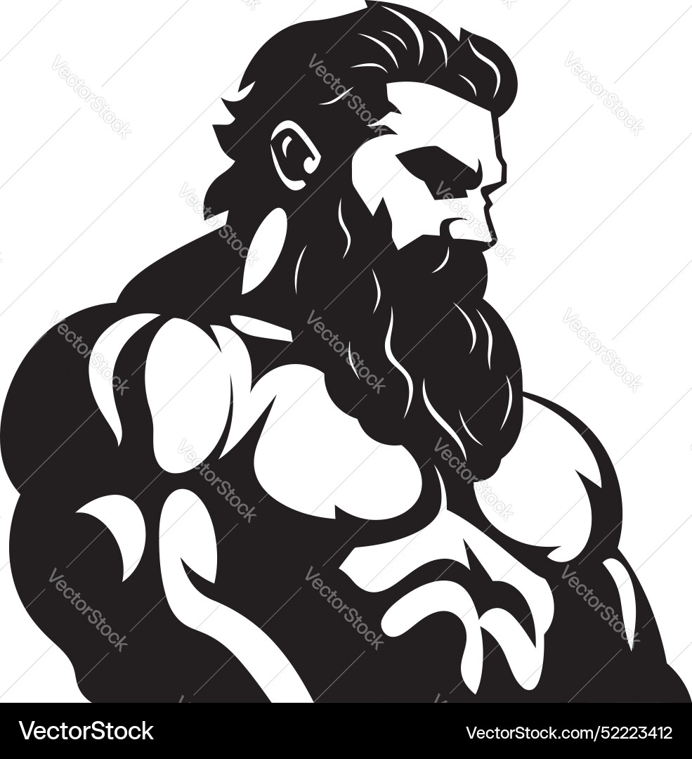 Mightygrip warrior emblem strengthforge heroic Vector Image