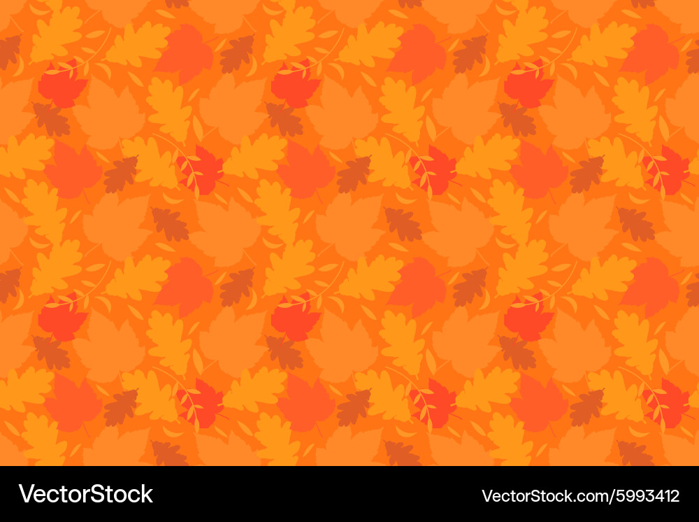 Seamless autumn background Royalty Free Vector Image
