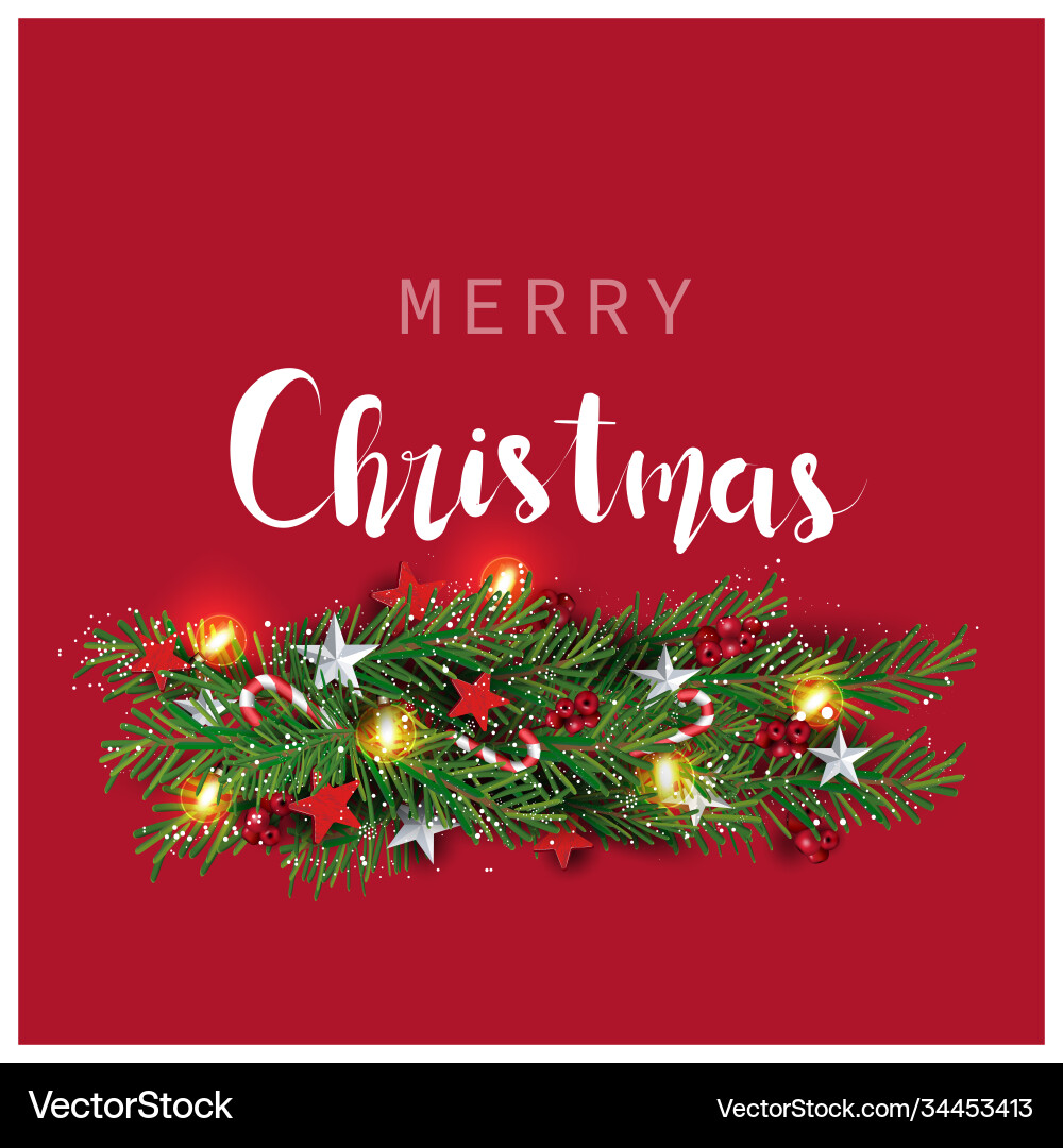 Modern holidays christmas background banner Vector Image