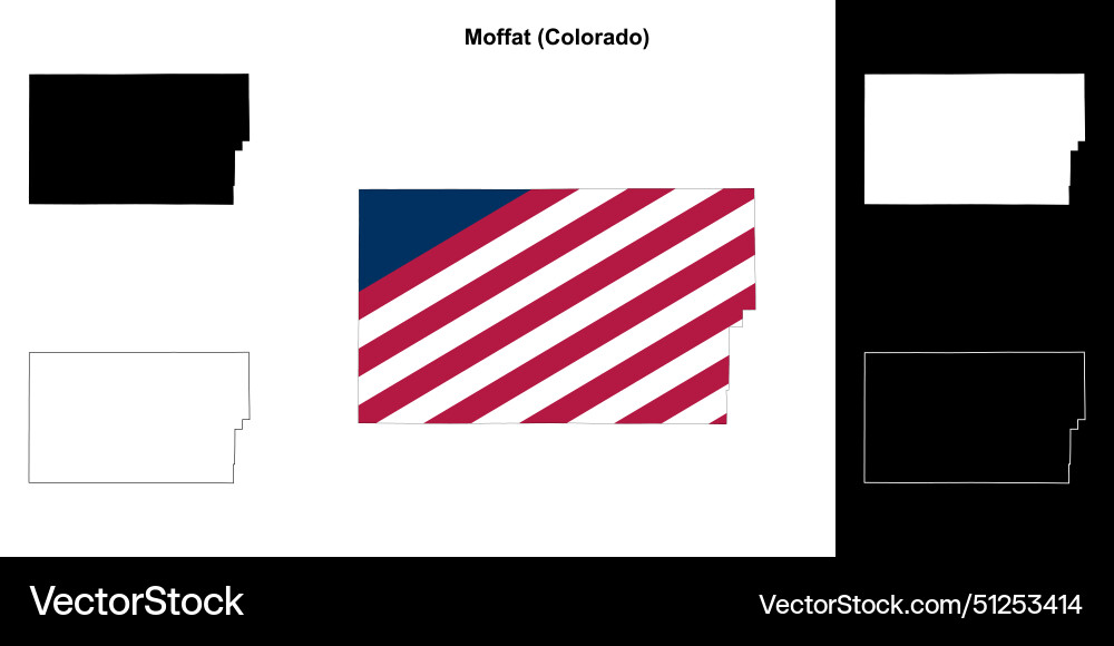 Moffat outline map Royalty Free Vector Image - VectorStock