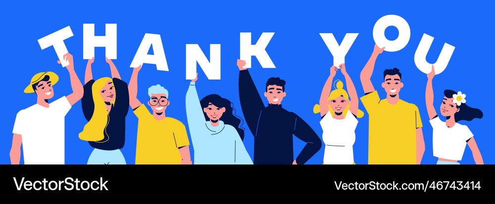 Thank You Celebration Royalty Free Vector Image