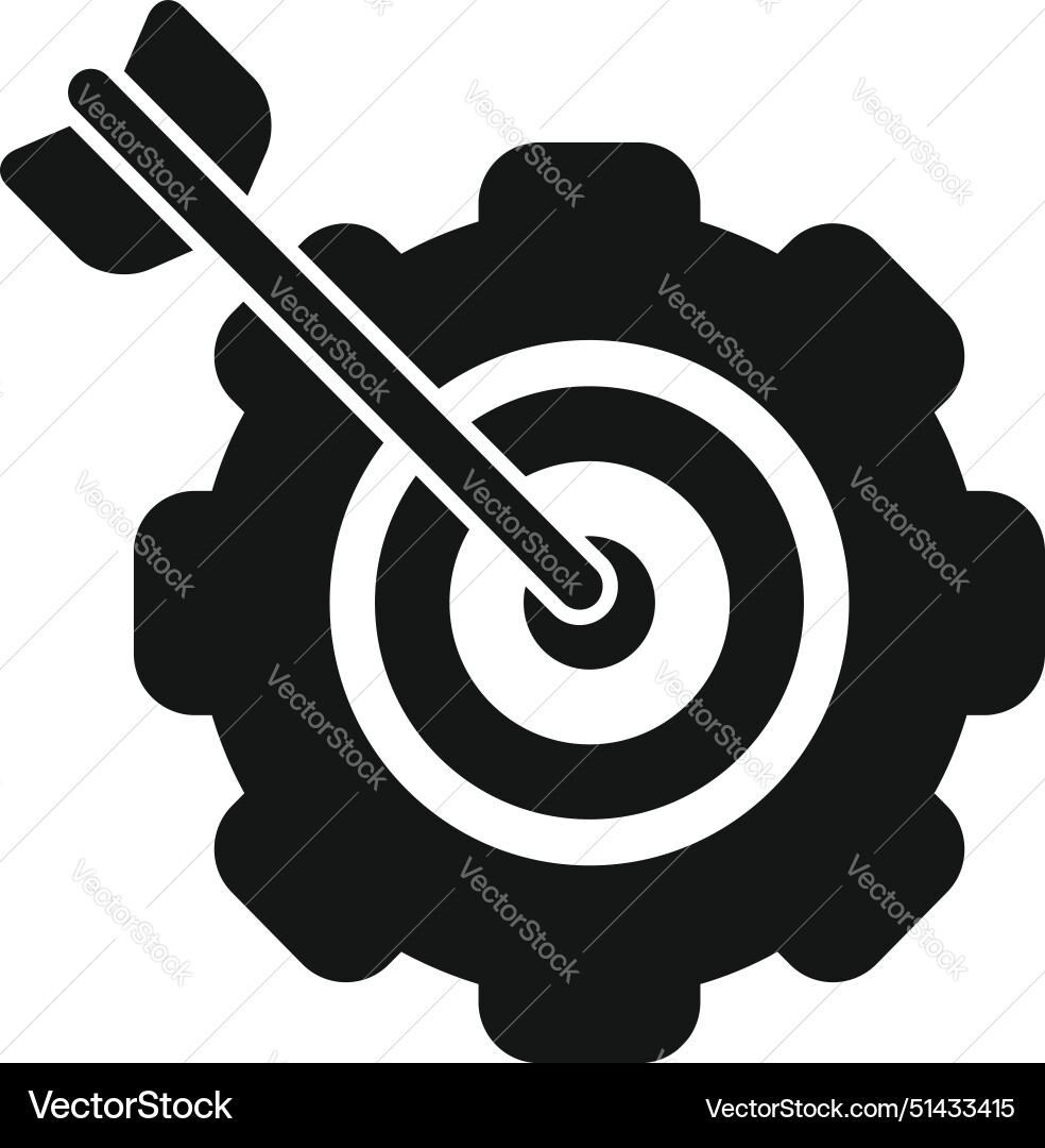 Black and white of a dart Royalty Free Vector Image