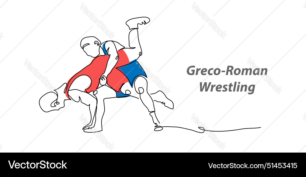 Greco roman wrestling background banner Royalty Free Vector