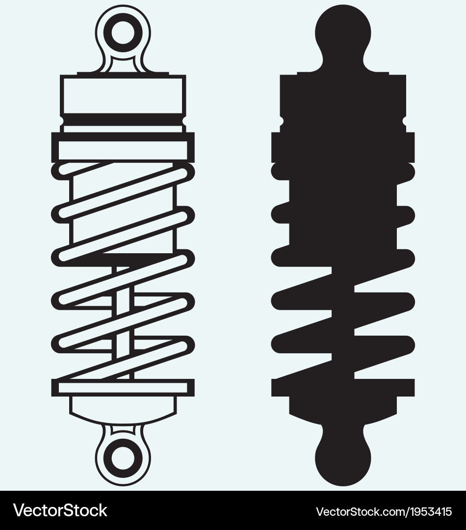 Shock absorber Royalty Free Vector Image - VectorStock