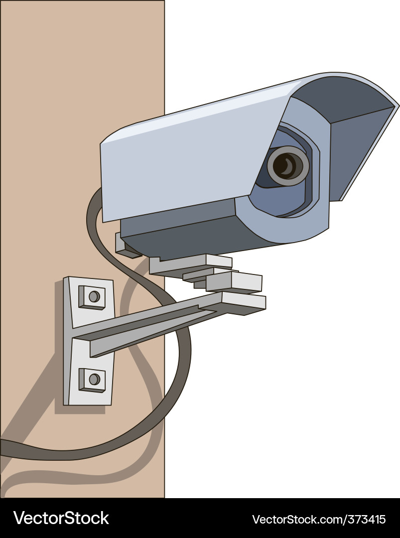 Surveillance camera Royalty Free Vector Image - VectorStock