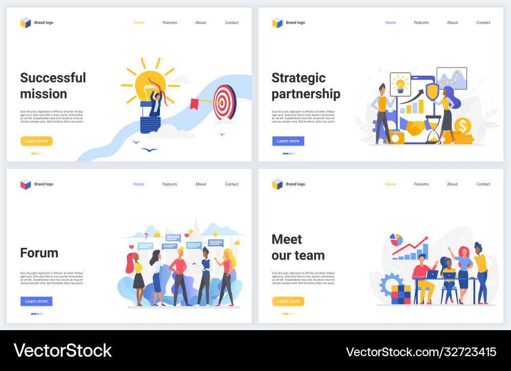 Teamwork business partnership strategy Royalty Free Vector